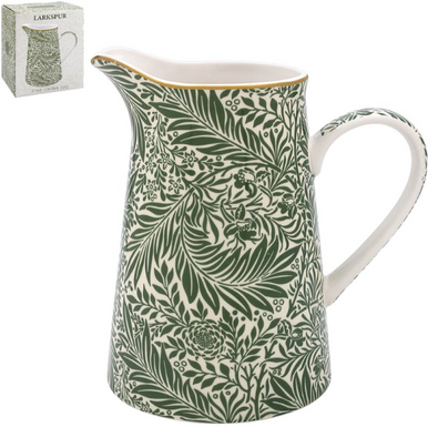 Elegant Larkspur Ceramic Jug for Home Decor