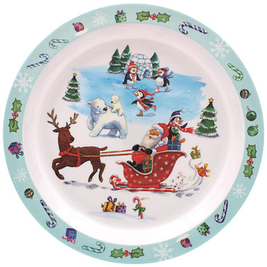 Winter Wonderland Layered Ceramic Plate