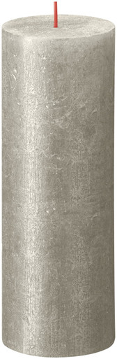 Bolsius Rustic Shimmer Metallic Candle 190 x 68 - Champagne