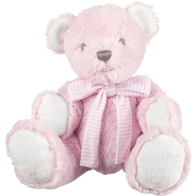 Suki Baby - Hug-a-Boo Small Pink Bear with Rattle