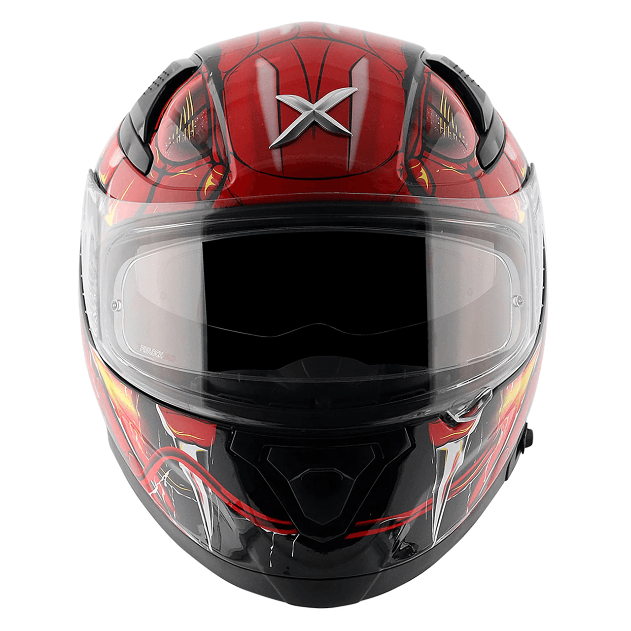 AXOR | Apex Full Face Helmet Venomous Gloss Black Red | Webbs