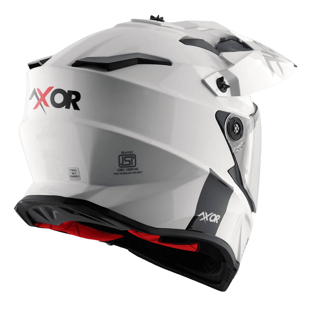 AXOR | X-Cross Adventure Helmet White Gloss | Webbs