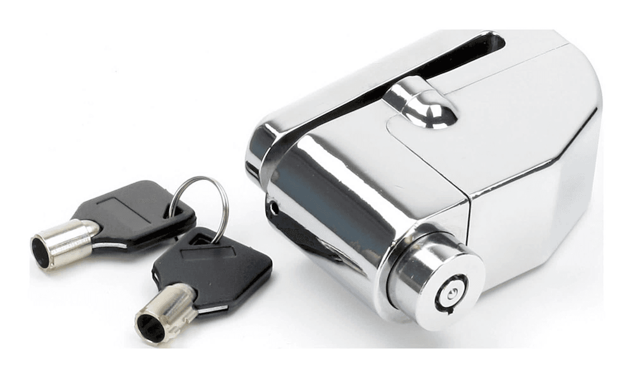 Mammoth| SECURITY CHROME ALARMED DISC LOCK WITH 6MM PIN | Webbs