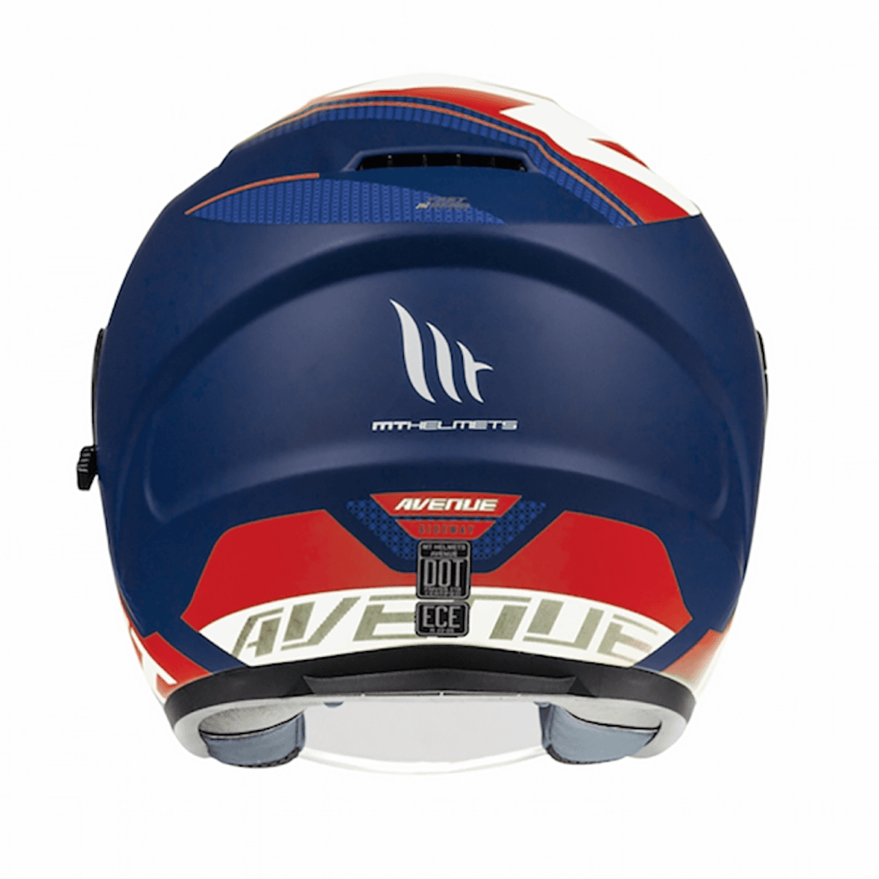 MT | AVENUE SIDEWAY – MATT BLUE / RED / WHITE – OPEN FACE | Webbs