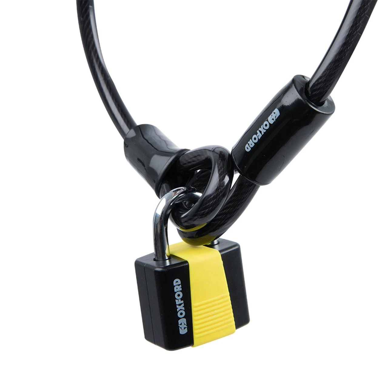 Oxford | Loop Lock10 Hooped Cable + Padlock 10mm x 1.8m | Webbs