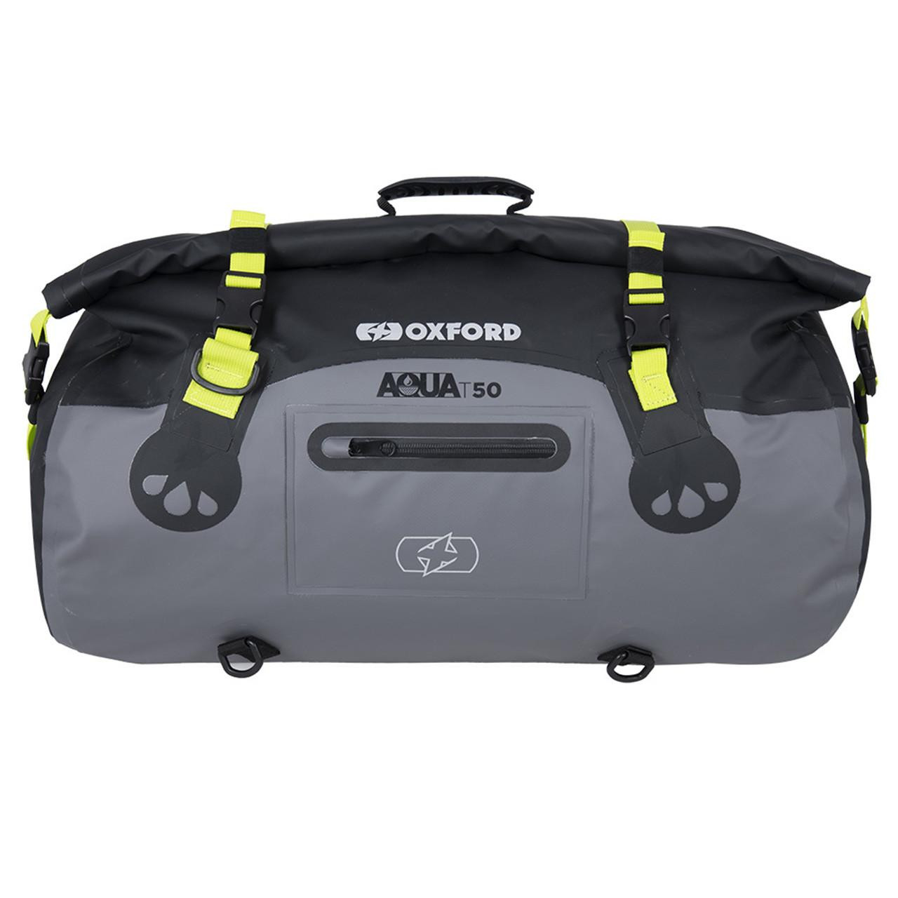 Oxford | Aqua T-50 Roll Bag- Black/Grey/Fluo | Webbs