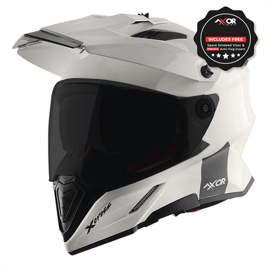 AXOR | X-Cross Adventure Helmet White Gloss | Webbs