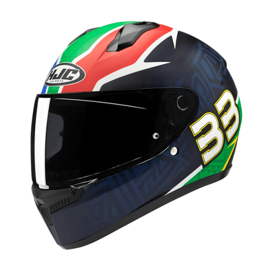 Hjc | C10 BRAD BINDER MC21SF – RED / WHITE / BLUE – FULL FACE | Webbs