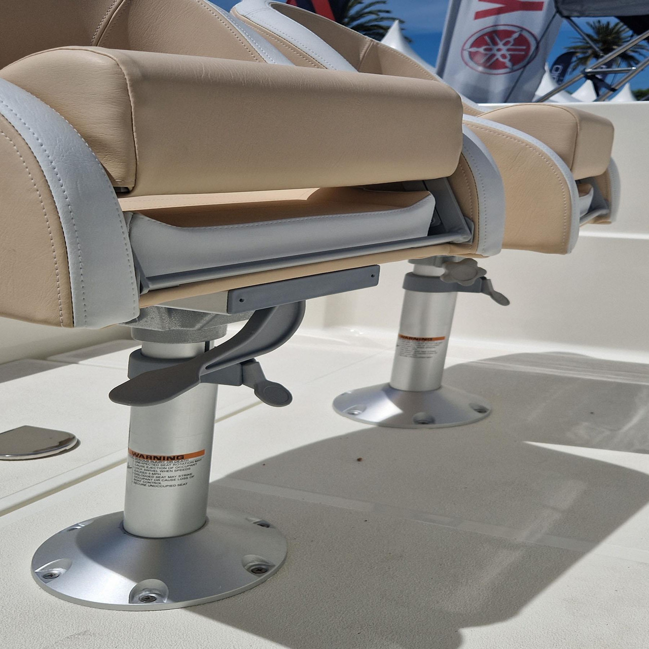 Galaxy Adjustable Seat Mount Pedestal with Locking Slide Seat for Boat ...