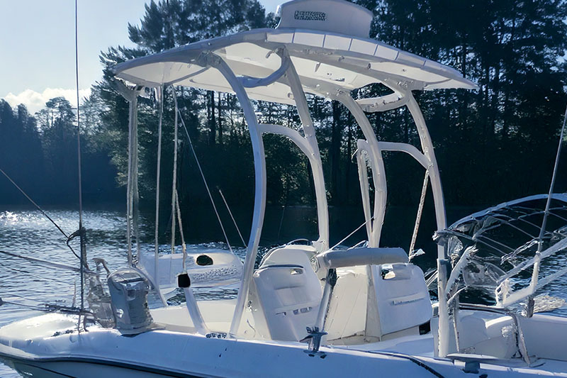 Boat T-tops - The White Collection - Galaxy Leisure and Lifestyle