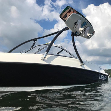 Boost Wakeboard / Wakeboarding Tower in Black - Easy Set Up - Universal ...