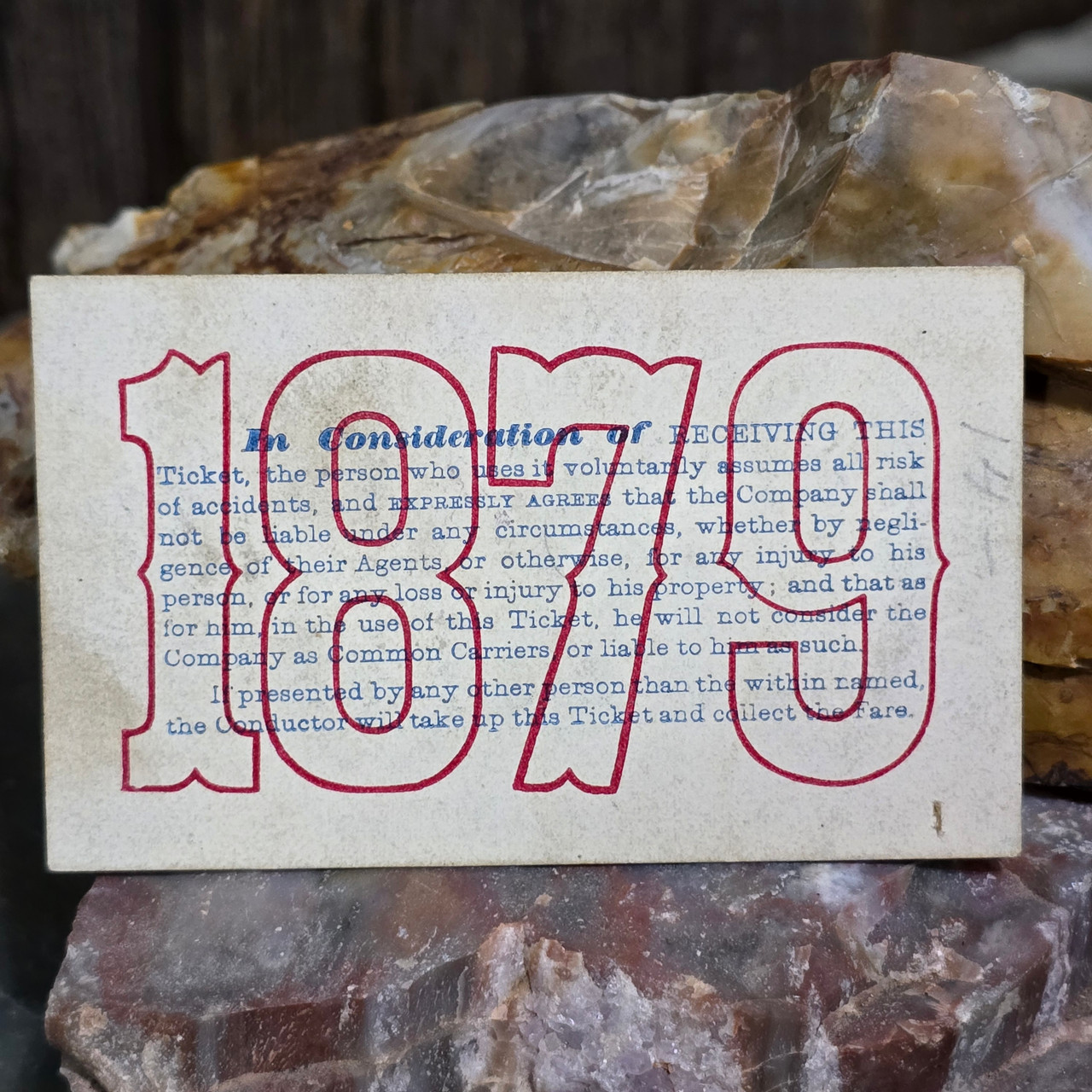 1879 New York Central and Hudson River Railroad Company Pass Train ...