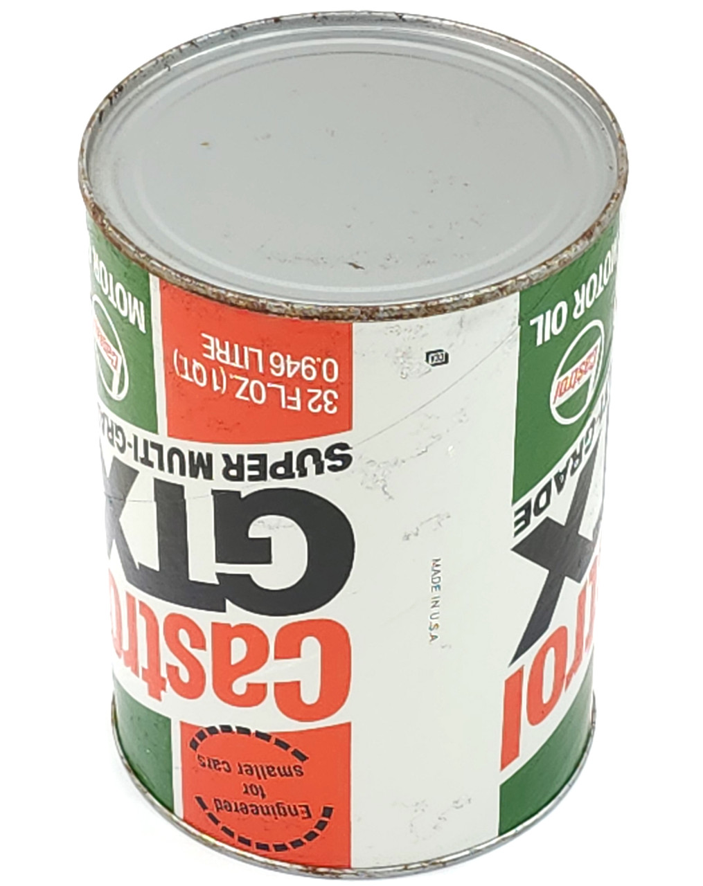 Vintage NOS Castrol GTX Super Multi-Grade 20W-50 Motor Oil Can 1 Quart ...