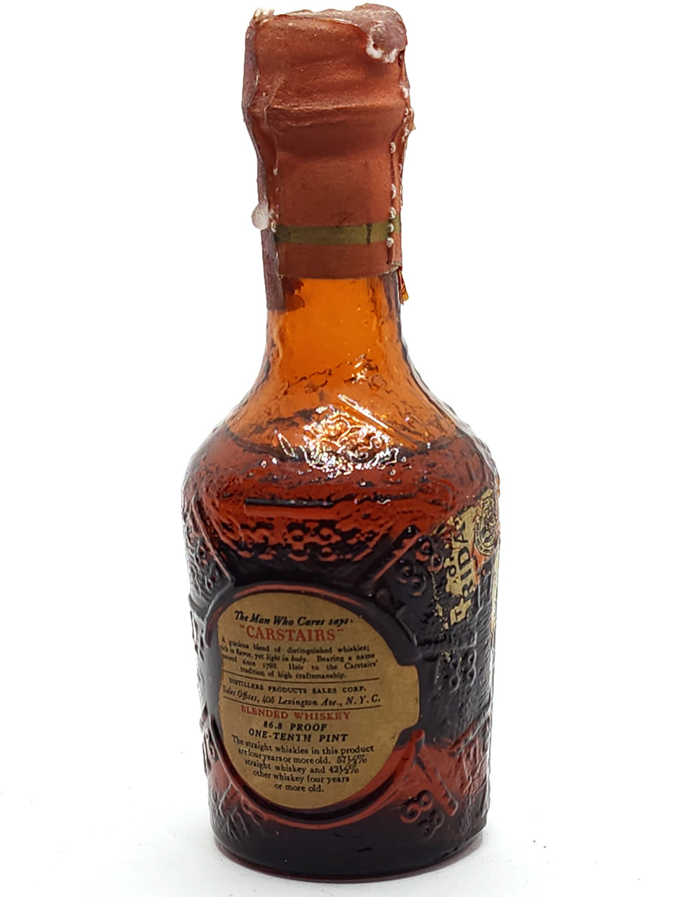 Vintage Still Sealed Carstairs Whiskey Mini Bottle Seals Intact Liquor ...