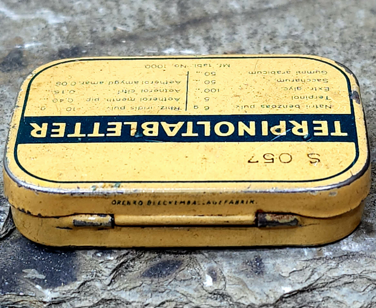 Vintage Norwegian Terpinoltabletter Menthol Lozenges Tablet Medicine ...