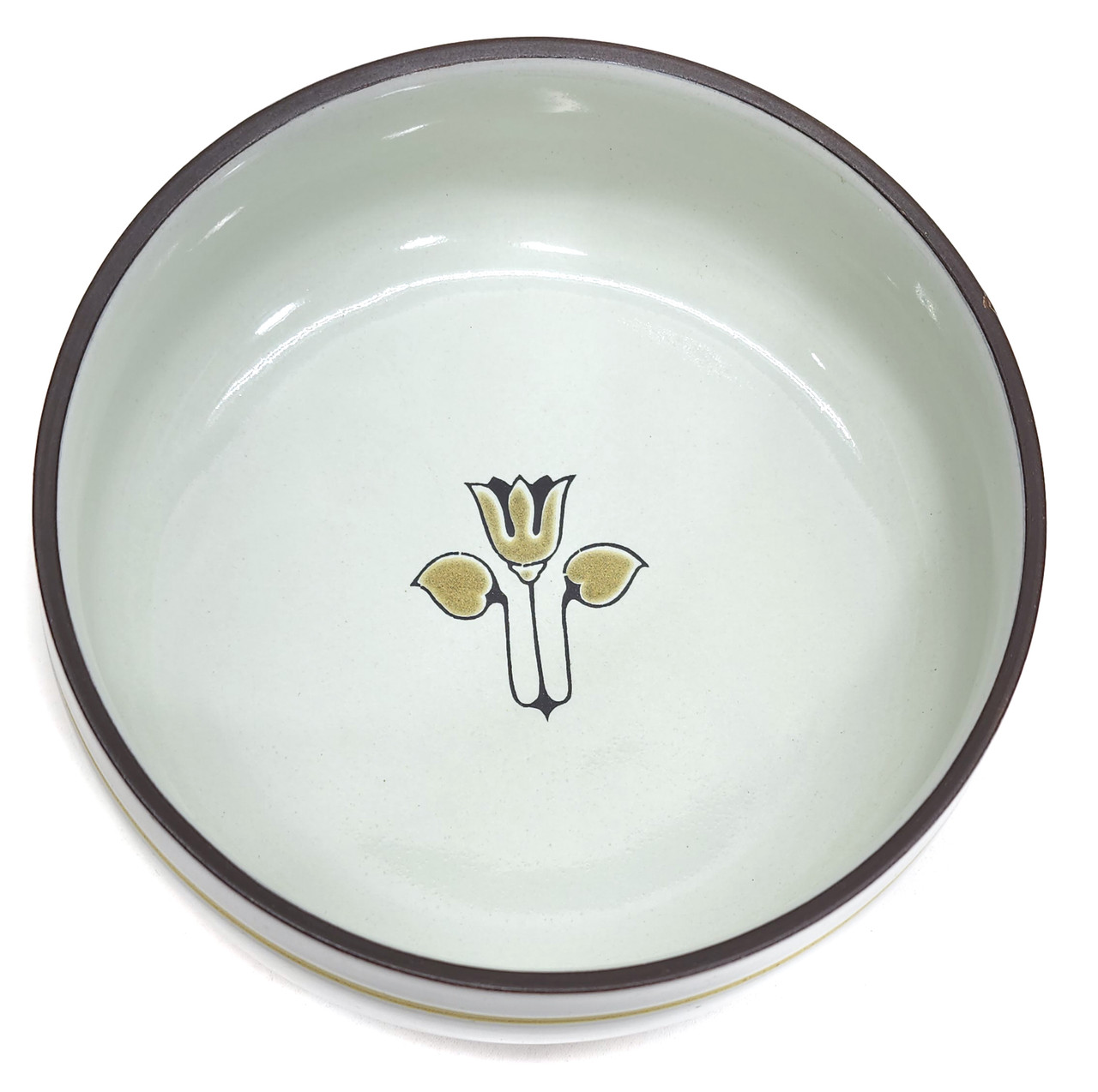Nice Vintage Denby Pottery Tulip Pattern Stoneware Salad Serving Bowl 7 ...