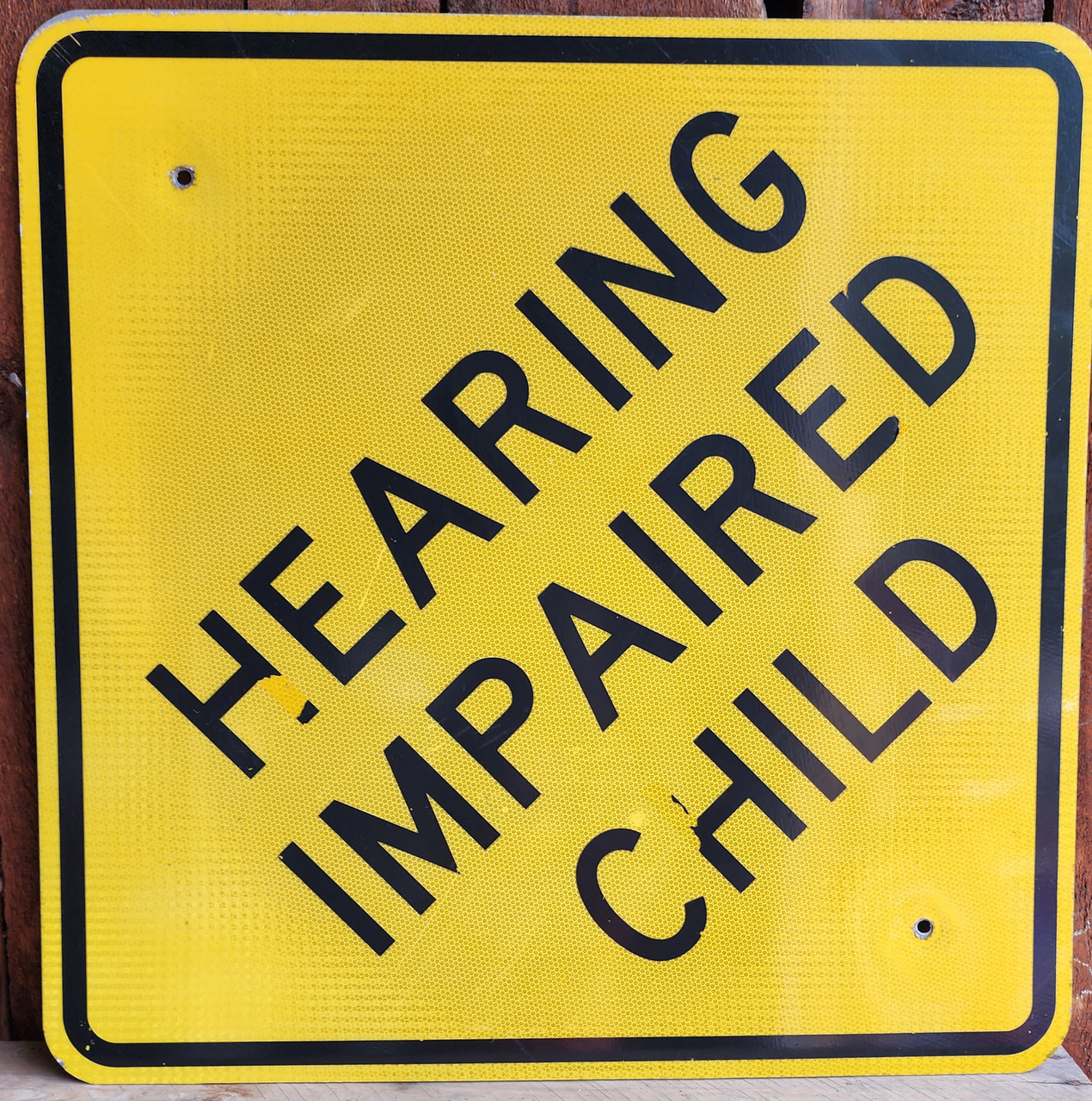 Vintage Obsolete Hearing Impaired Child Road Traffic Street Warning ...
