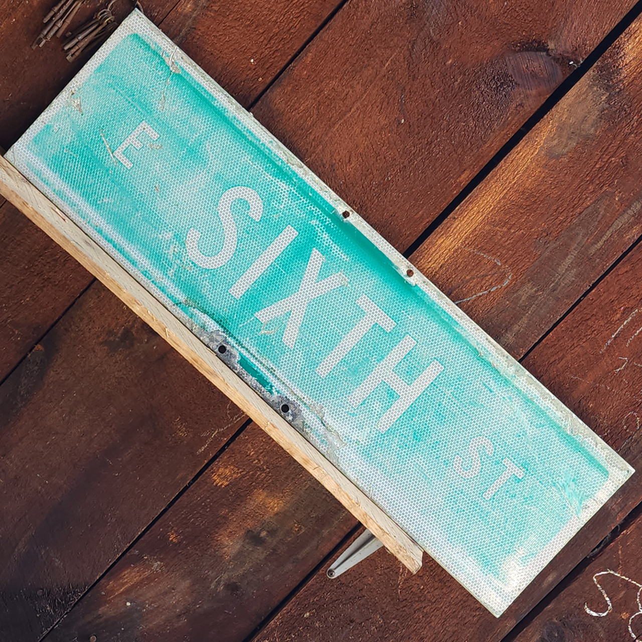 Vintage Retired Obsolete East Sixth Street Traffic Sign Street Road ...