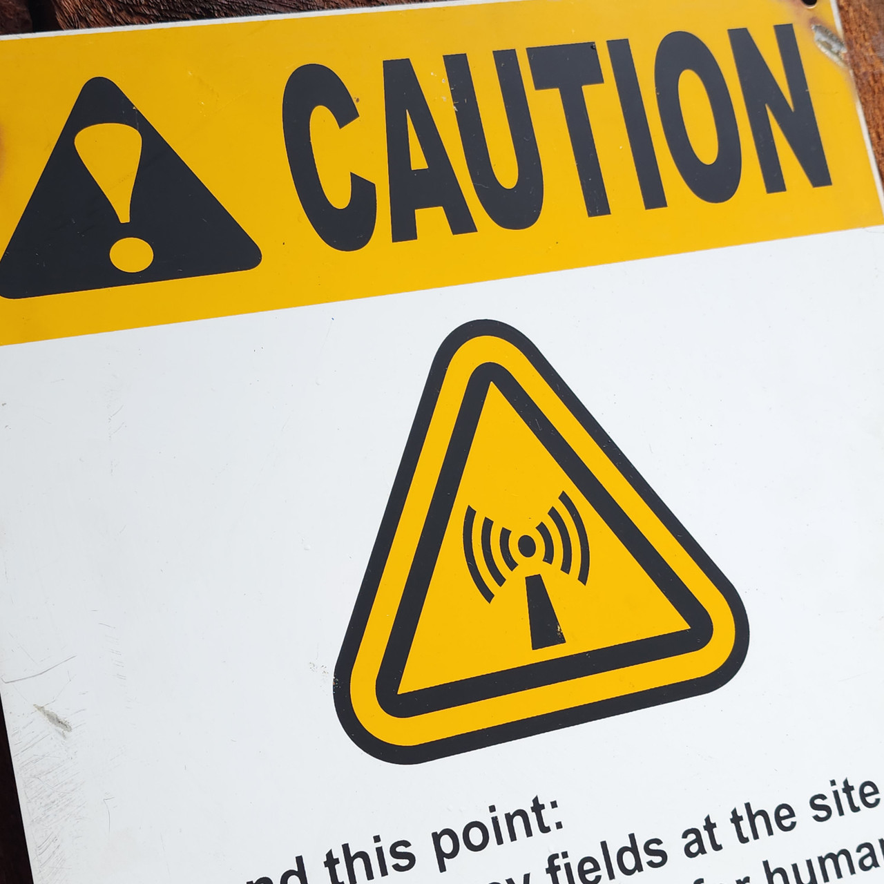 Vintage Retired Caution No Trespassing Radio Frequency Danger Warning ...