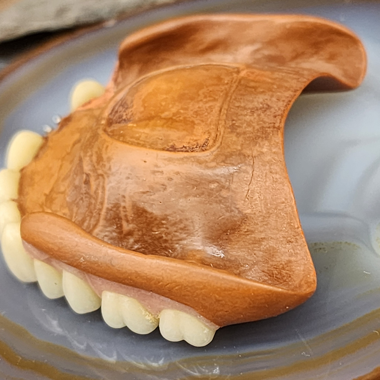 Antique Estate Found Dentures Upper Plate False Teeth w/ Repairs ...