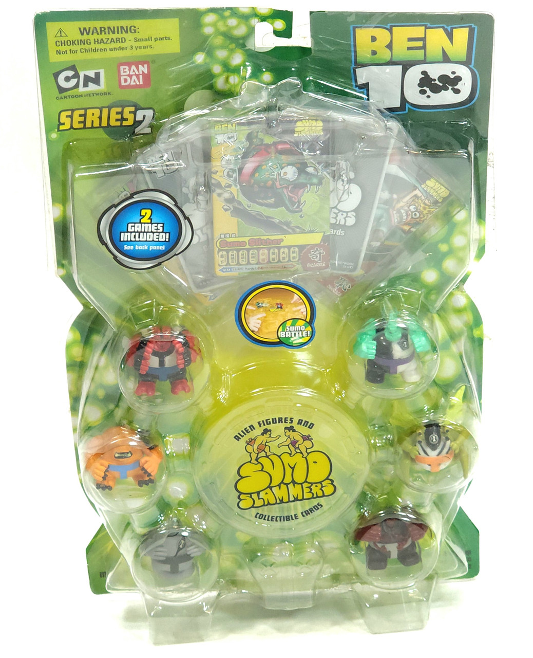NOS 2006 Ben 10 Series 2 Sumo Slammers Action Figure Toys Sealed Aliens ...