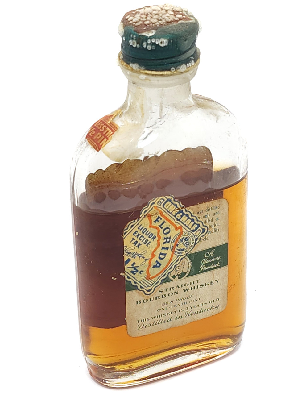 Vintage Glenmore's Mint Springs Kentucky Straight Bourbon Whiskey Mini ...