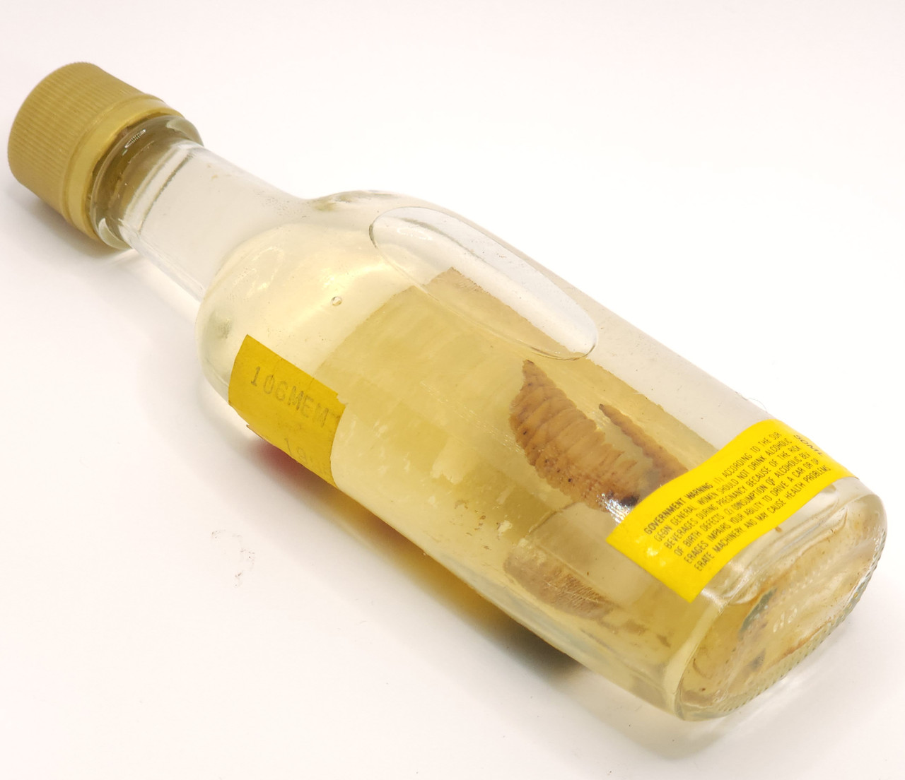 Vintage Dos Gusanos Two Worms Mezcal Mini Liquor Bottle Full w/ 2 Agave ...