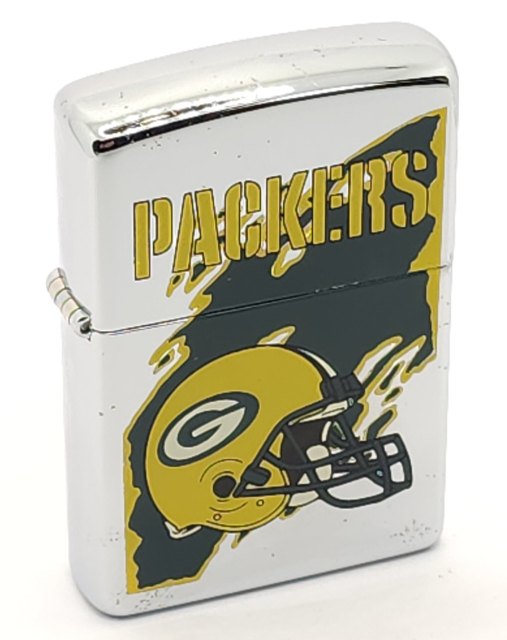 1996 Vintage Unfired Zippo Cigarette Lighter Green Bay Packers NFL Logo ...