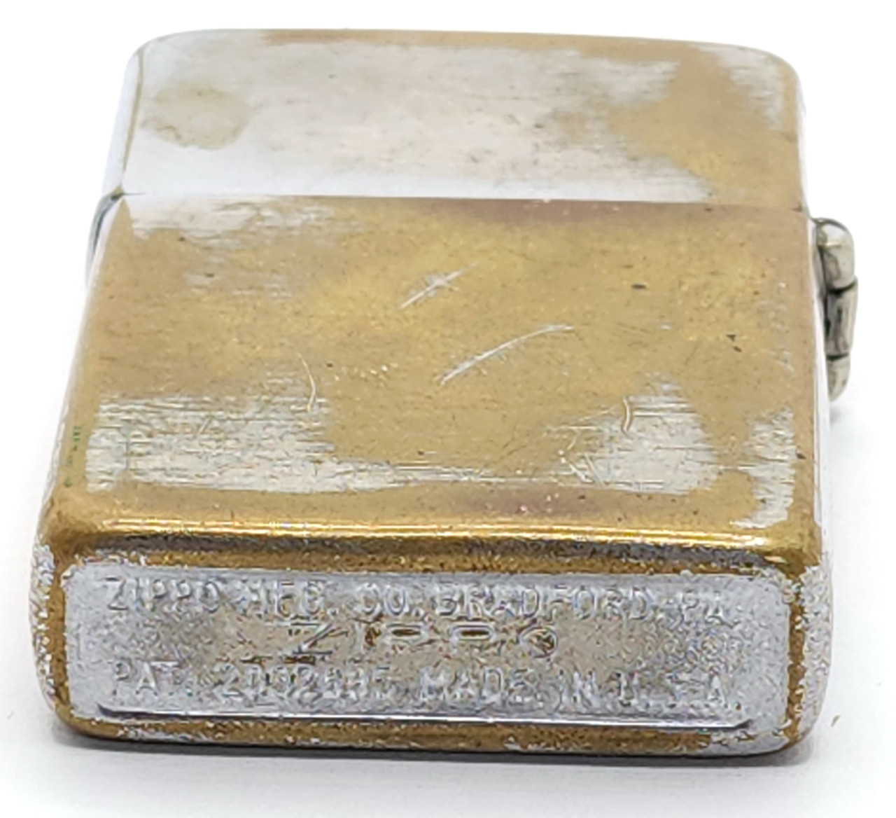 Well Loved 1940's Vintage Chromed Brass Zippo Cigarette Lighter 3 ...