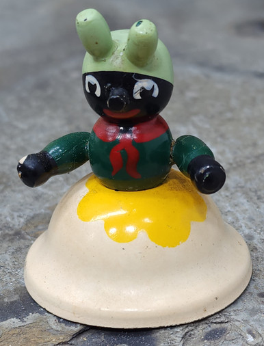 Vintage Hand-Painted Black Americana Novelty Mammy Dinner Bell Figure ...