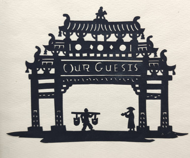 Old Temple Hill Cut-Outs Book Chefoo China Presbyterian Mission Diecut ...