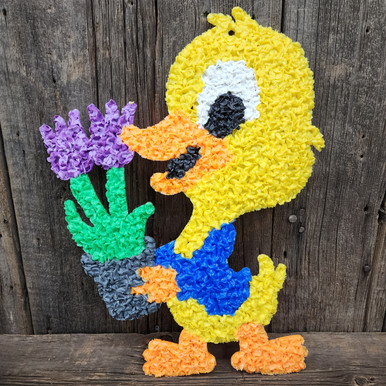 Vintage Easter Melted Plastic Popcorn Decoration Chick Baby Duck ...