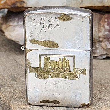 1955 Swift Beef Centennial Anniversary Commemorative Zippo Cigarette ...