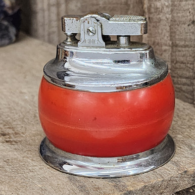 Vintage CMC Continental Mid-Century Modern Red Ball Table Cigarette ...
