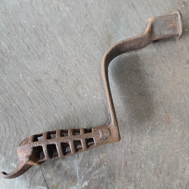 Antique Cast Iron Wood Coal Stove Shaker Handle Burner Plate Pot Lid ...