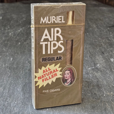 Vintage NOS Muriel Air Tips Regular Tipped Cigars Still Sealed Unopened ...