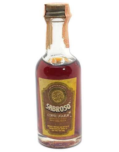 Vintage Sabroso Coffee Liqueur Mexican Mini Liquor Bottle Sealed Nip ...