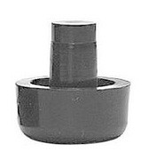 100 pk. Black Nylon Stack Chair Bumper, 3/4" dia. Base, 5/16" dia. Stem ...