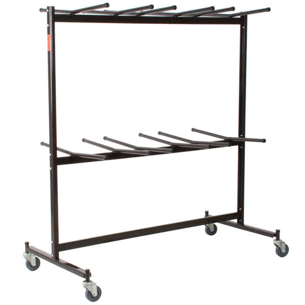 84-Capacity Hanging Folding Chair Storage Cart By National Public ...
