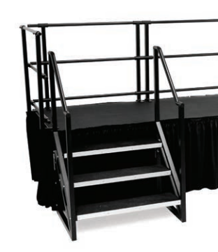 Alulite Step Units for Aluminum Stage Decks - FoldingChairsandTables.com