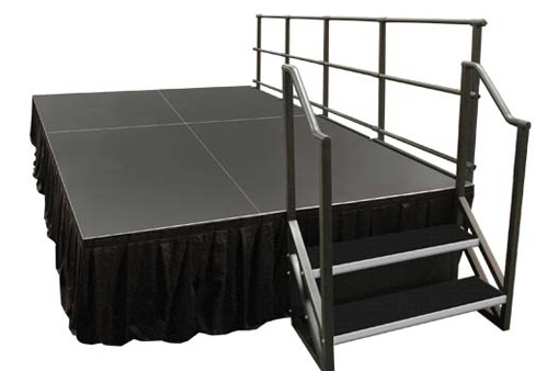Alulite Step Units for Aluminum Stage Decks - FoldingChairsandTables.com