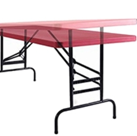 R Series by Correll Heavy Duty Blow Molded Folding Table with ...