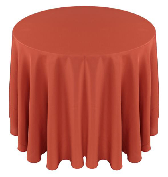 Solid Polyester Tablecloth Linen - FoldingChairsandTables.com