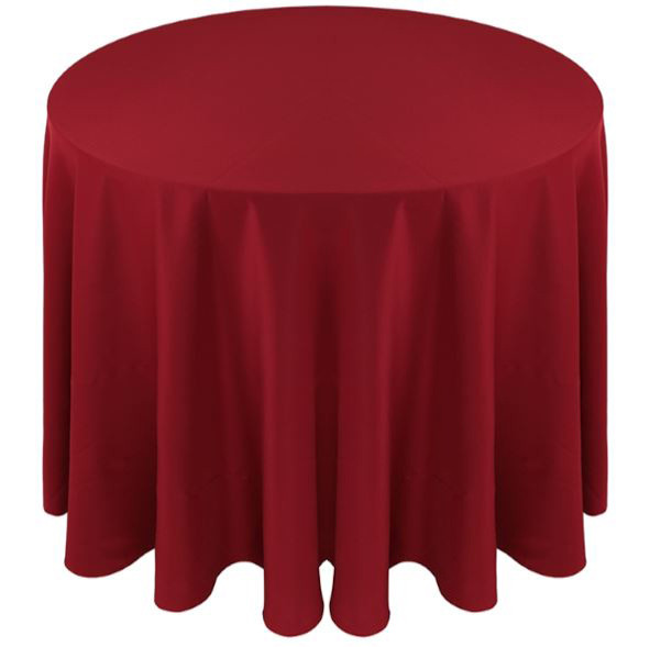 Solid Polyester Tablecloth Linen - FoldingChairsandTables.com