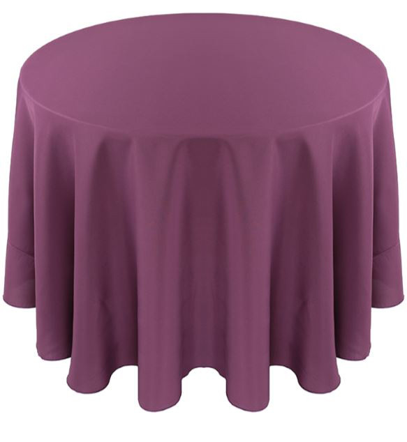 Solid Polyester Tablecloth Linen - FoldingChairsandTables.com