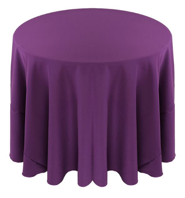 Solid Polyester Tablecloth Linen - FoldingChairsandTables.com