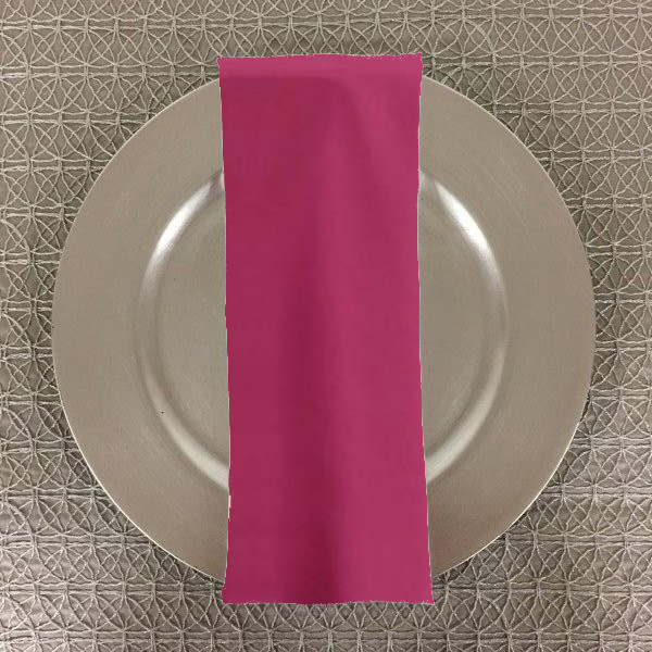 Dozen (12-pack) Solid Polyester Table Napkins - FoldingChairsandTables.com