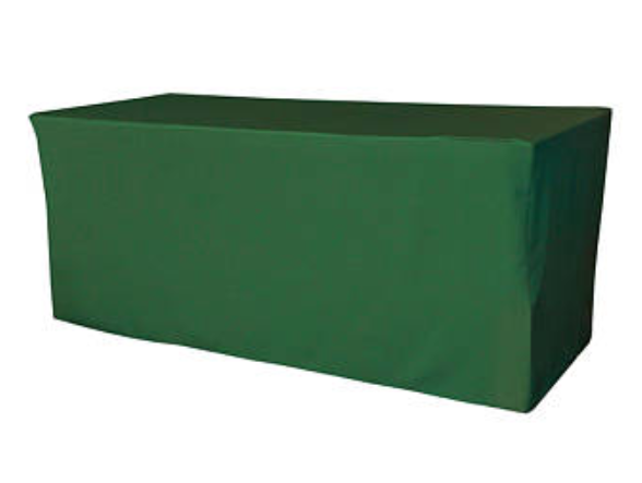 Solid Polyester Fitted Table Box Linen - FoldingChairsandTables.com