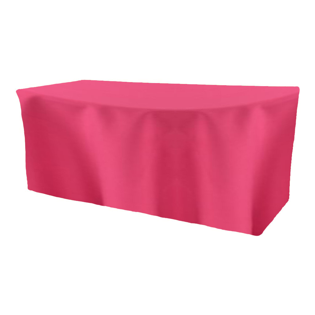 Solid Polyester Fitted Table Box Linen - FoldingChairsandTables.com