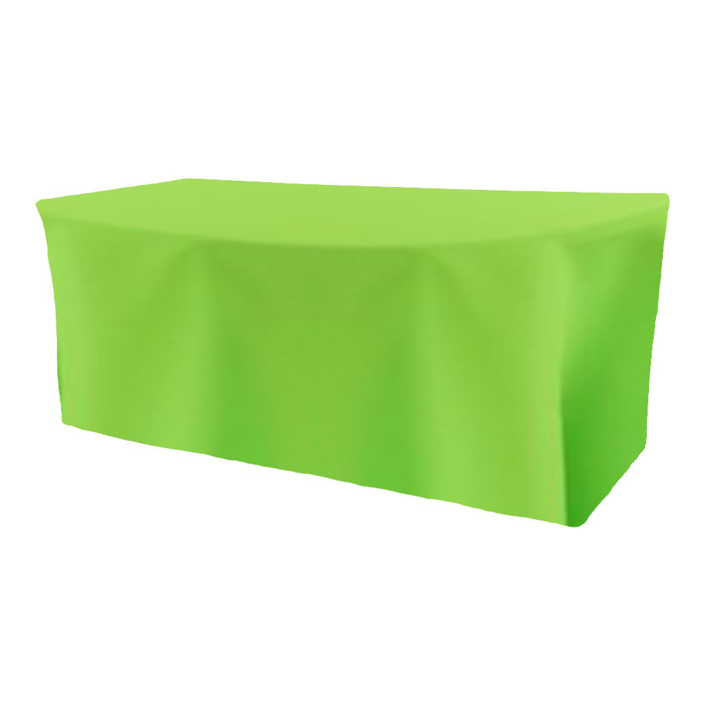 Solid Polyester Fitted Table Box Linen - FoldingChairsandTables.com